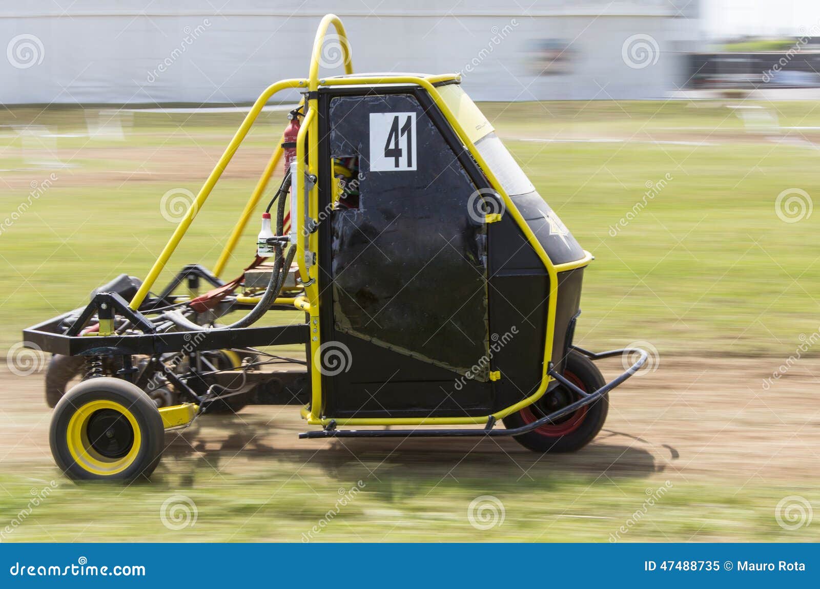Ape car racing stock image. Image of motocross, italy - 47488735