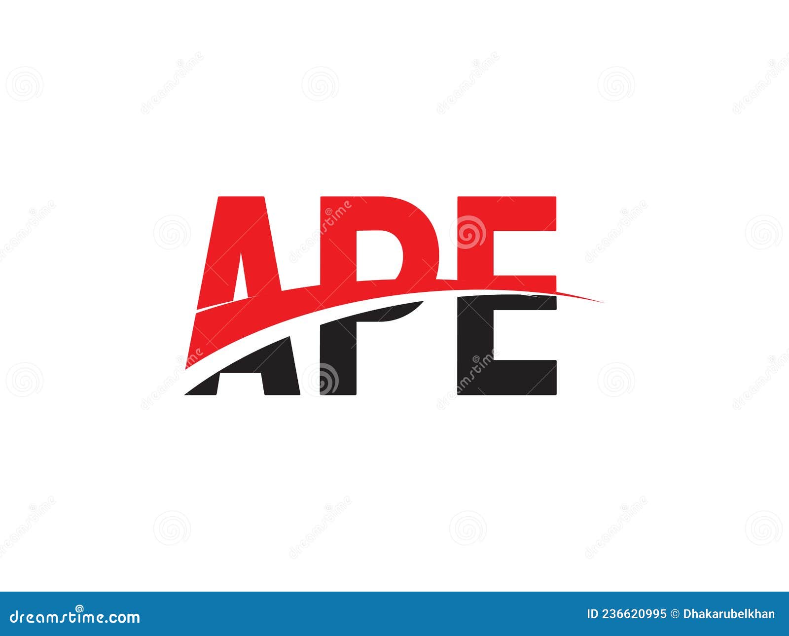 APE Letter Initial Logo Design Vector Illustration Stock Vector ...