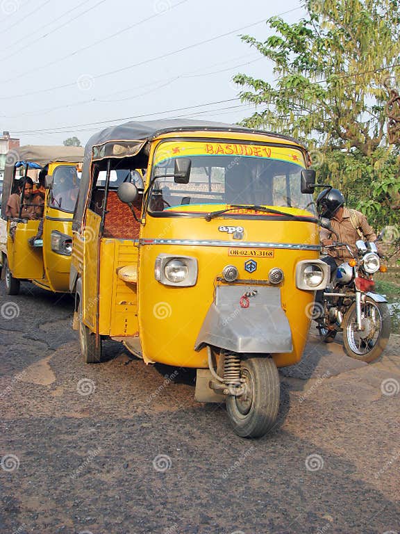 Ape Piaggio Indian Auto Rickshaw Editorial Stock Photo - Image of asia ...