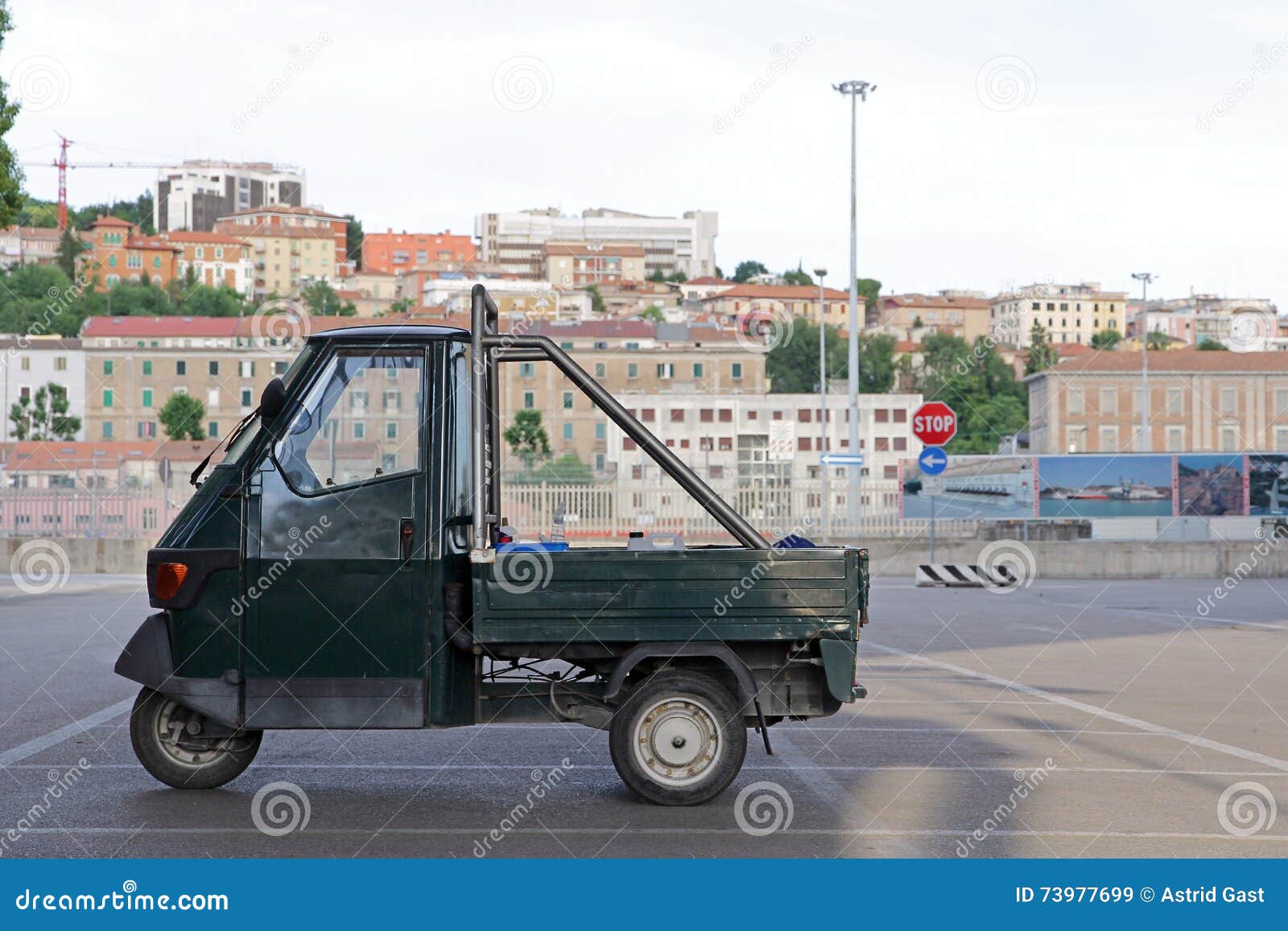 APE Vans in Italy - Piaggio Tricycle Stock Image - Image of pentaro ...