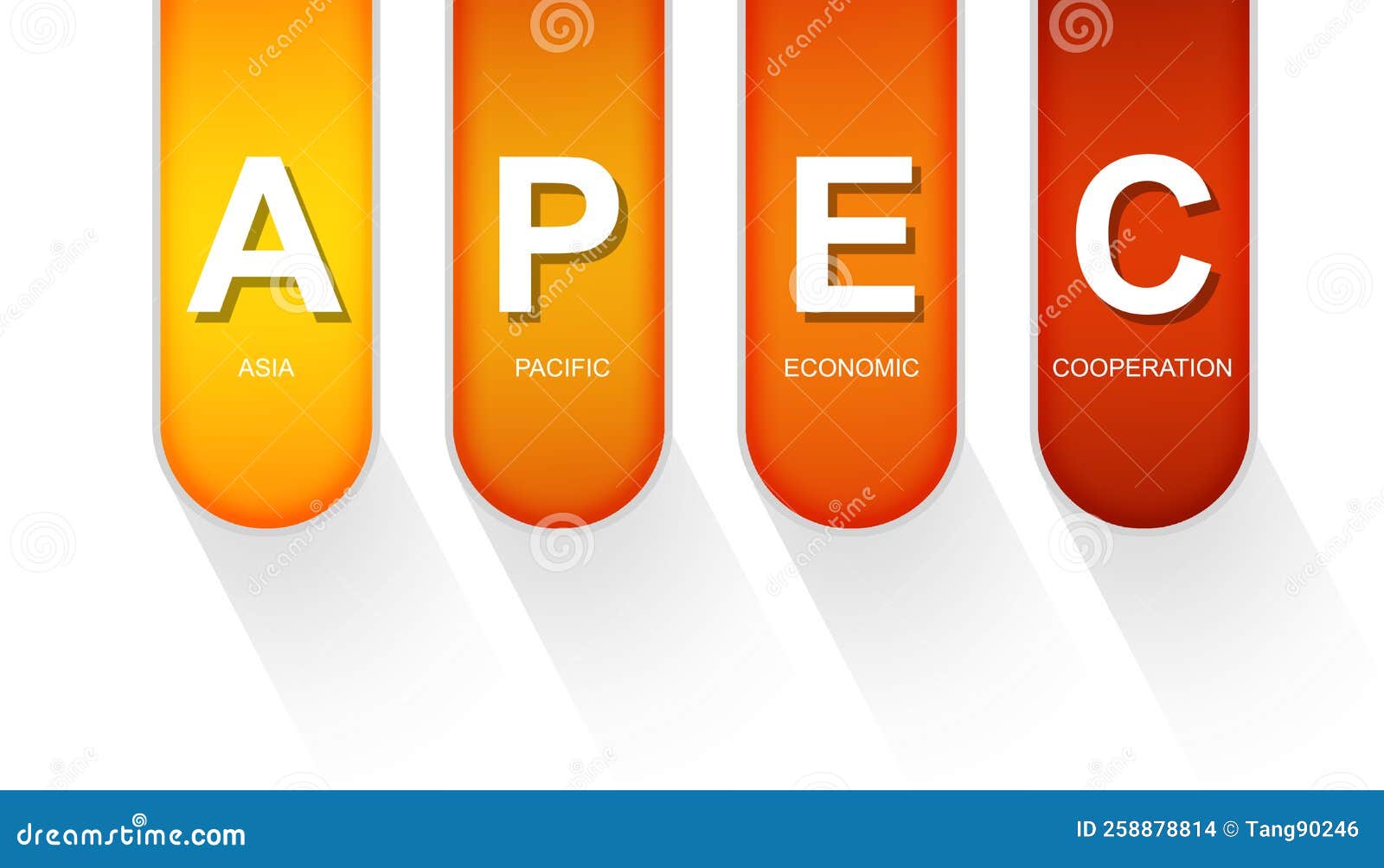APEC Asia Pacific Economic Cooperation Acronym Isolated Stock ...
