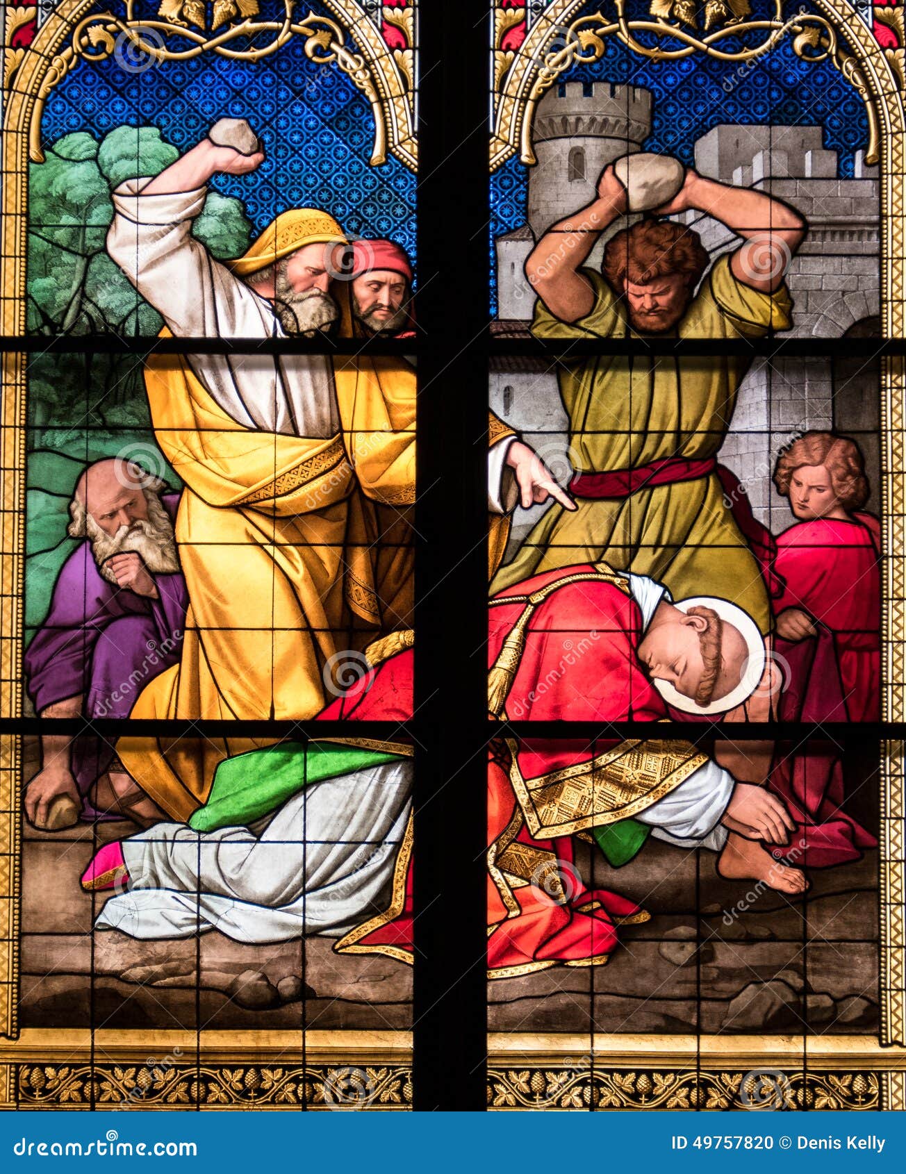 Apedrejamento De St Stephen Foto de Stock - Imagem de manchado, homens ...