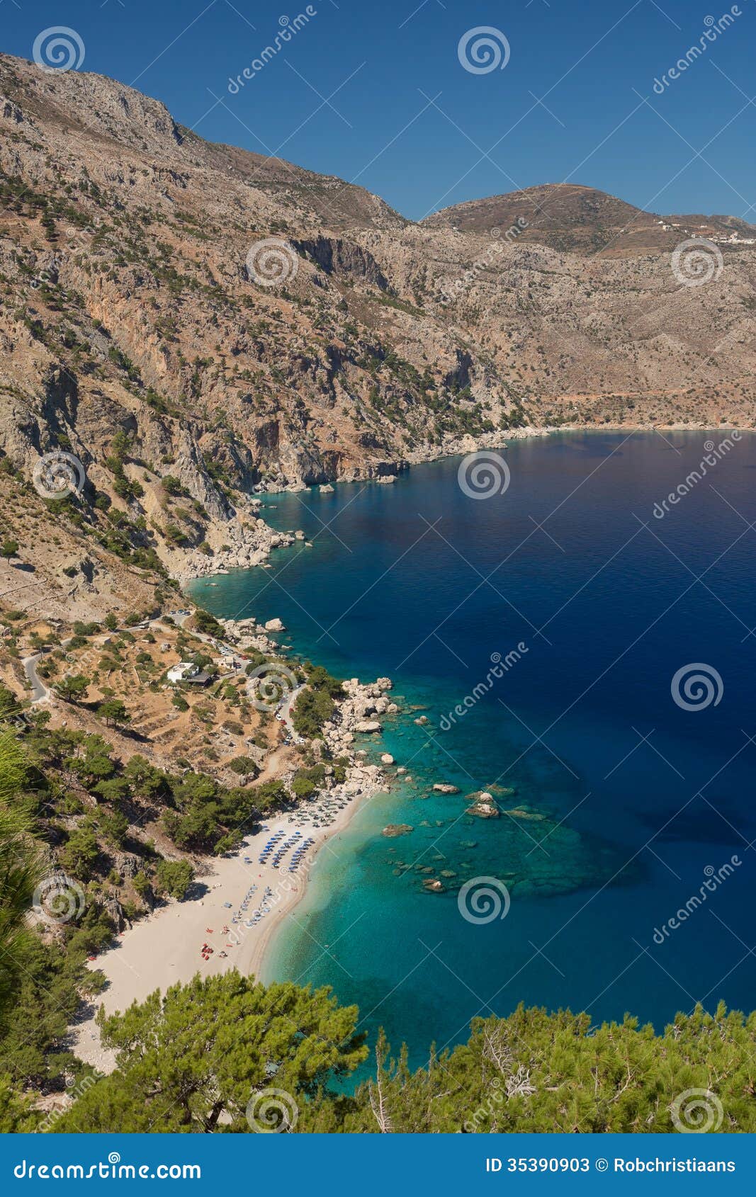 Apella beach, karpathos stock image. Image of karpathos - 35390903