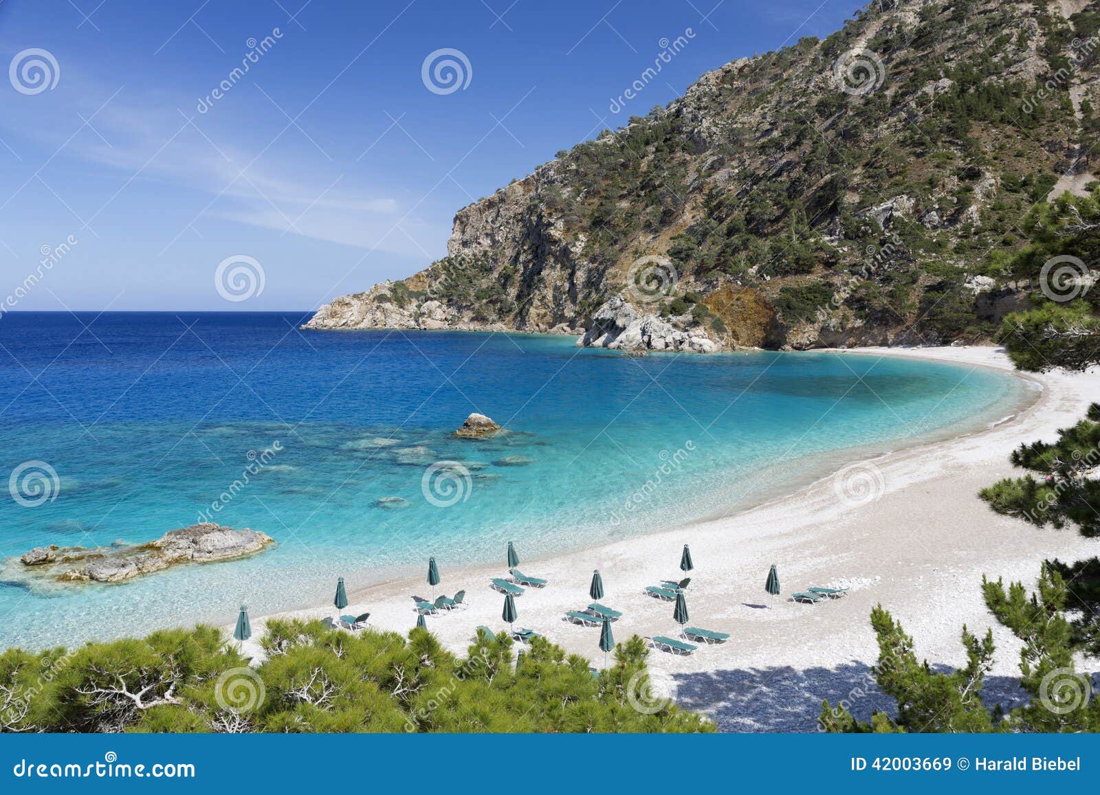 Apella Beach on Karpathos Island, Greece Stock Image - Image of ...