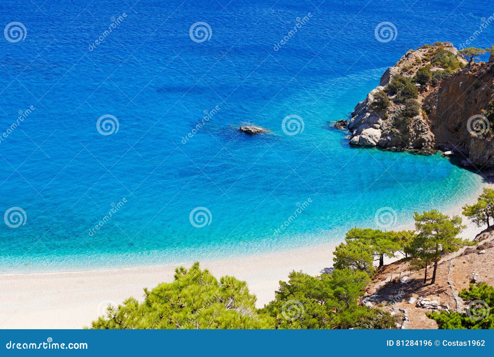 Apella Strand Av Karpathos, Grekland Arkivfoto - Bild av grekland, kust ...