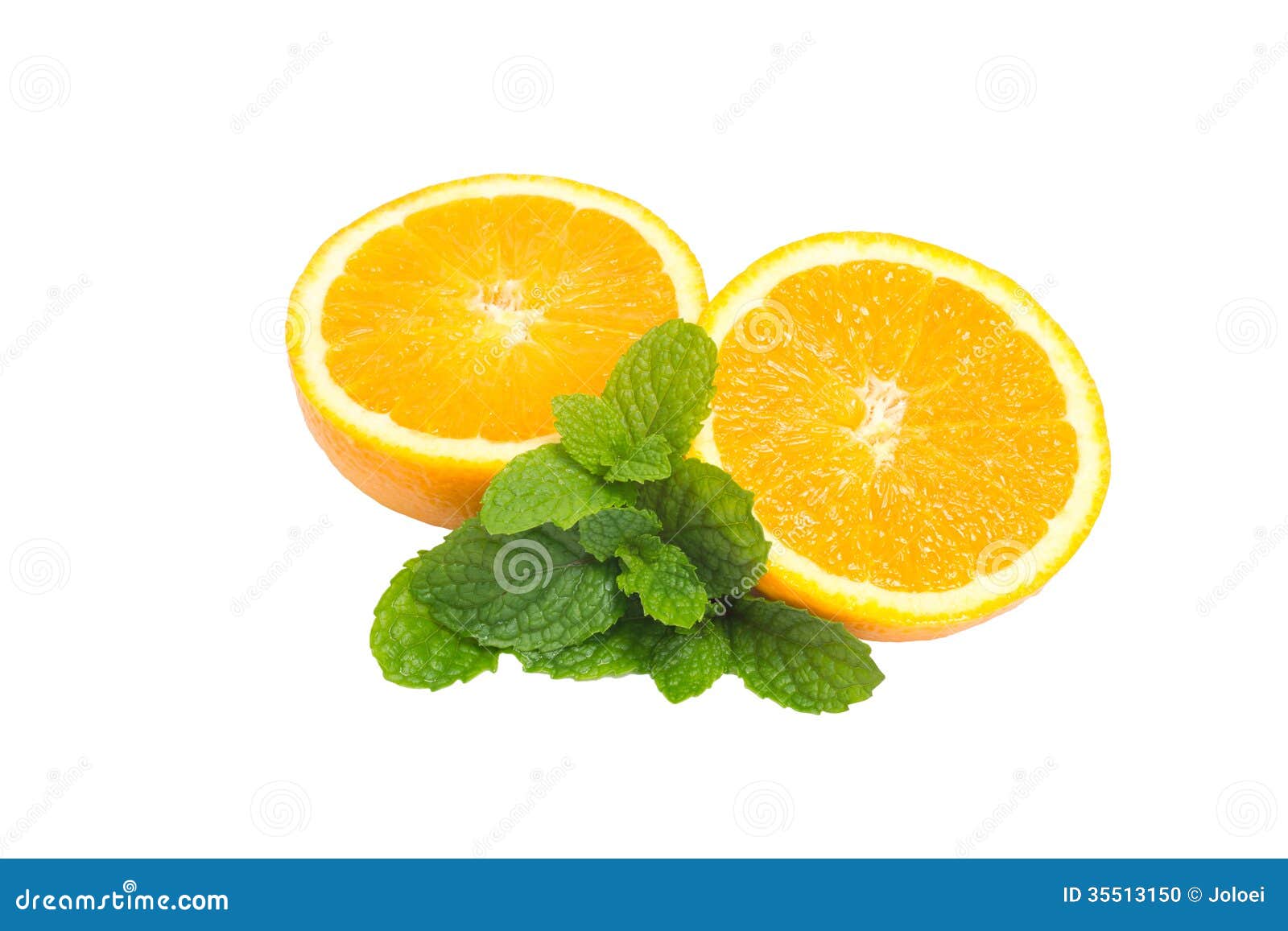 Apelsin och pepparmint arkivfoto. Bild av banta, isolering - 35513150