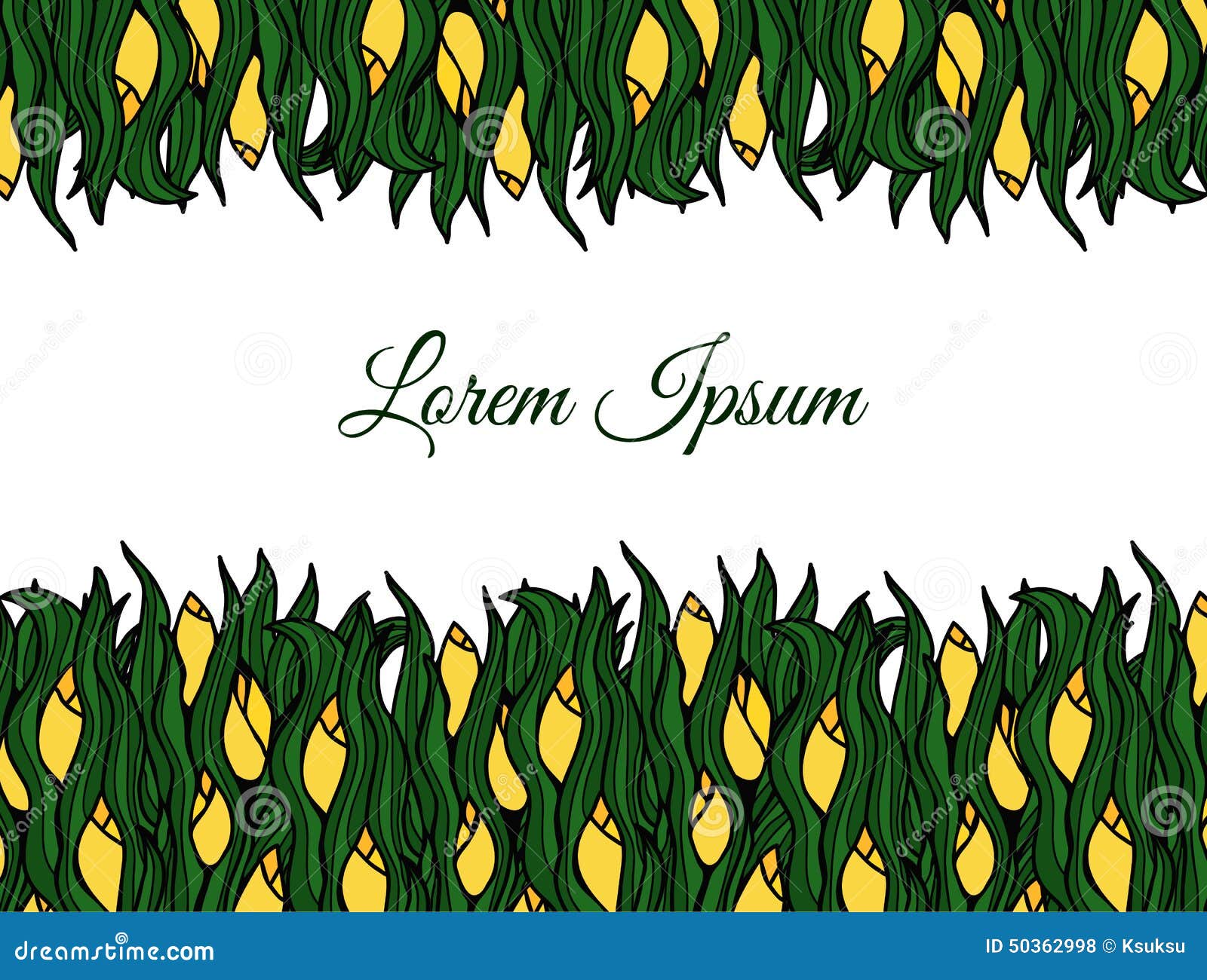 Apenas Chovido Sobre Tulipas Ilustração do Vetor - Ilustração de cartaz ...