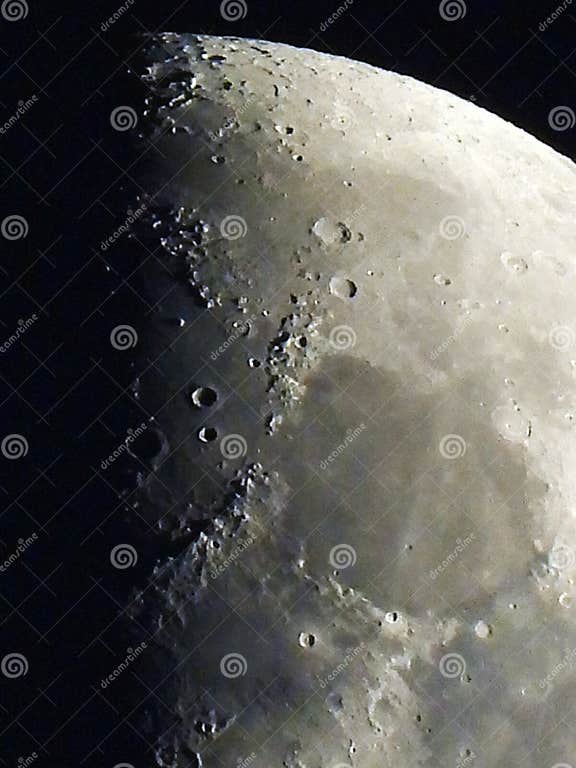 Apennine Mountain Range on Moon Surface Stock Photo - Image of plato ...