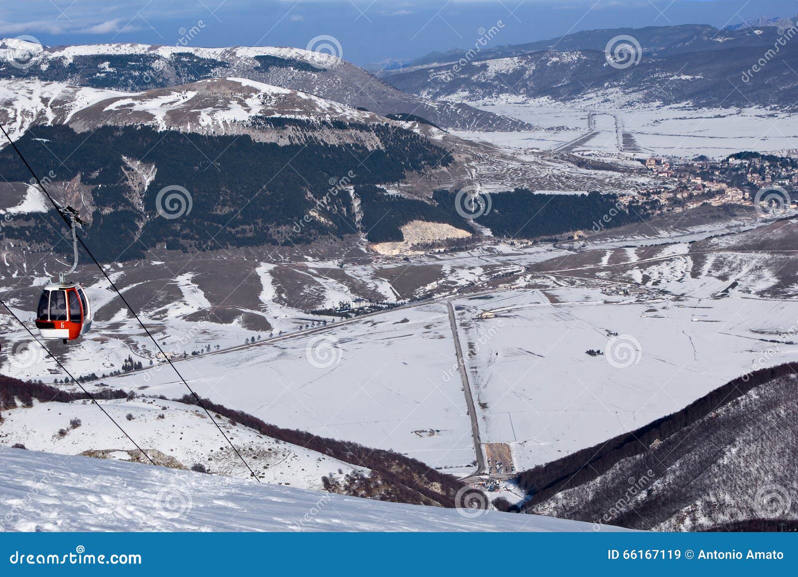 Apennine winter landscape stock image. Image of skiing - 66167119