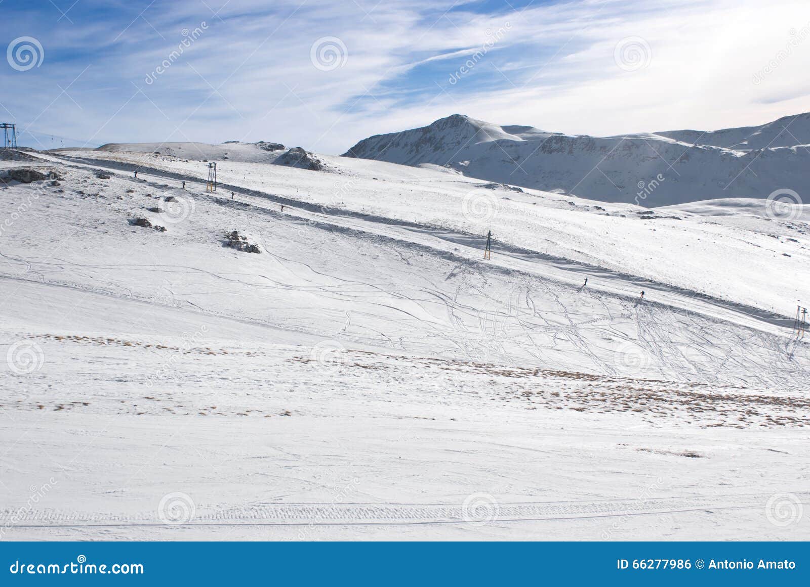 Apennine winter landscape stock photo. Image of roccaraso - 66277986