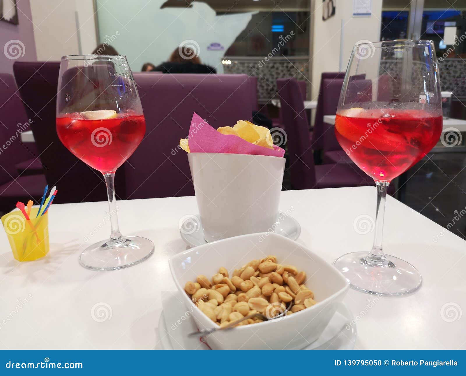 Aperitif at the bar stock photo. Image of glass, bartender - 139795050