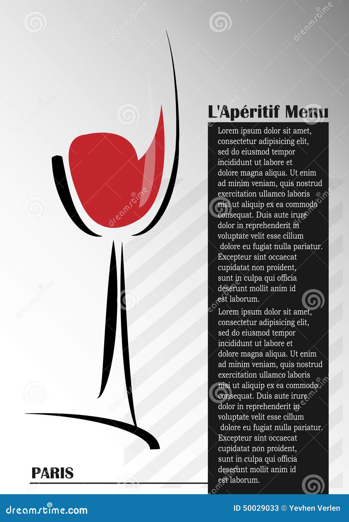 Aperitif Menu stock vector. Illustration of liquor, party - 50029033