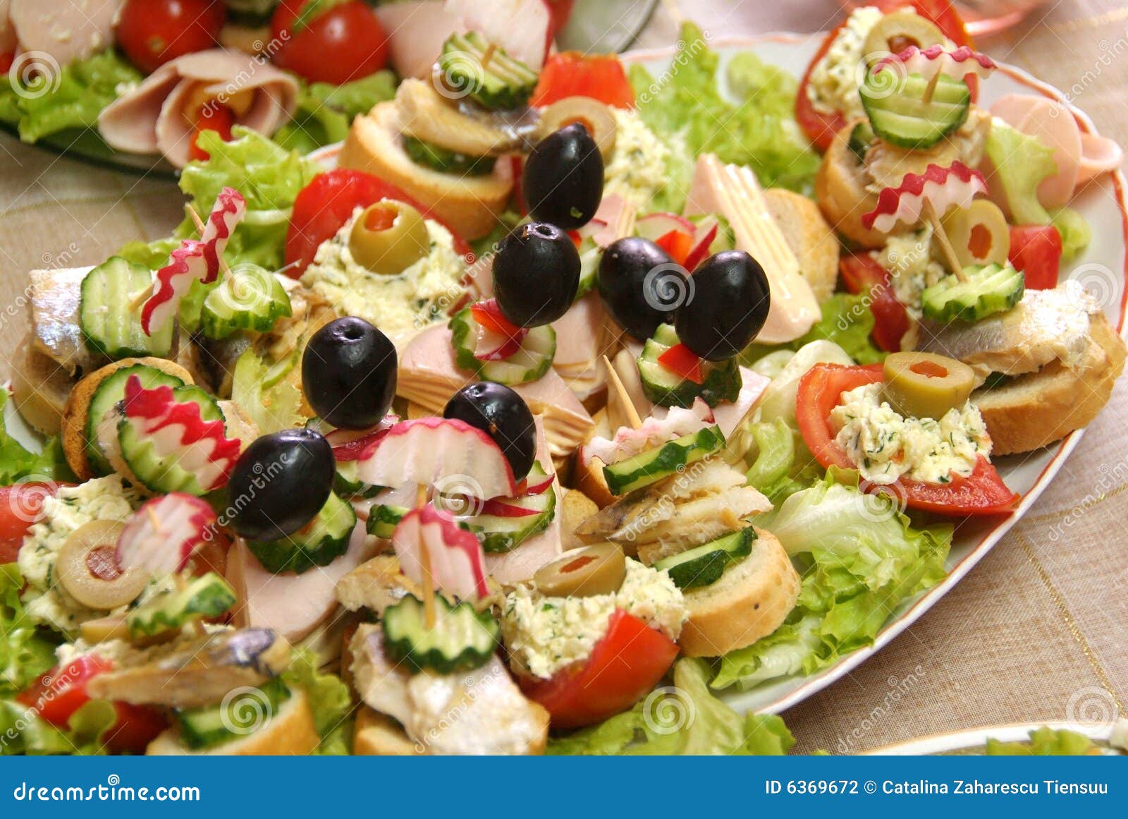 Aperitif plate stock photo. Image of green, pate, olives - 6369672