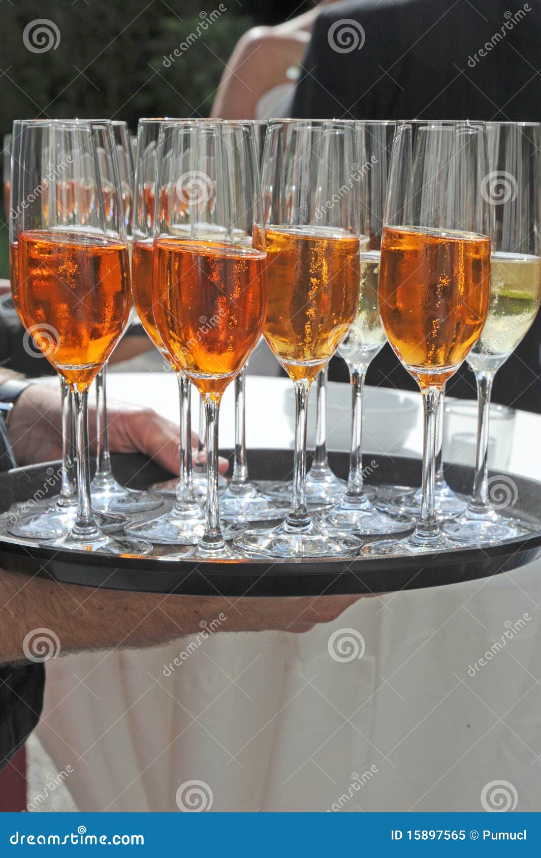 Aperol and Champagne stock image. Image of aperitif, drink - 15897565