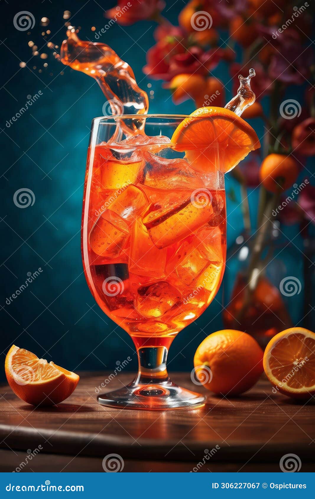 Aperol Spritz Splash stock illustration. Illustration of cocktail ...