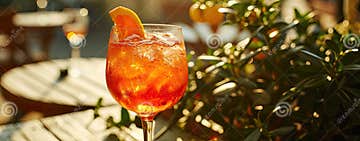 Aperol Spritz, Web Banner Format, Stock Image - Image of drinking ...