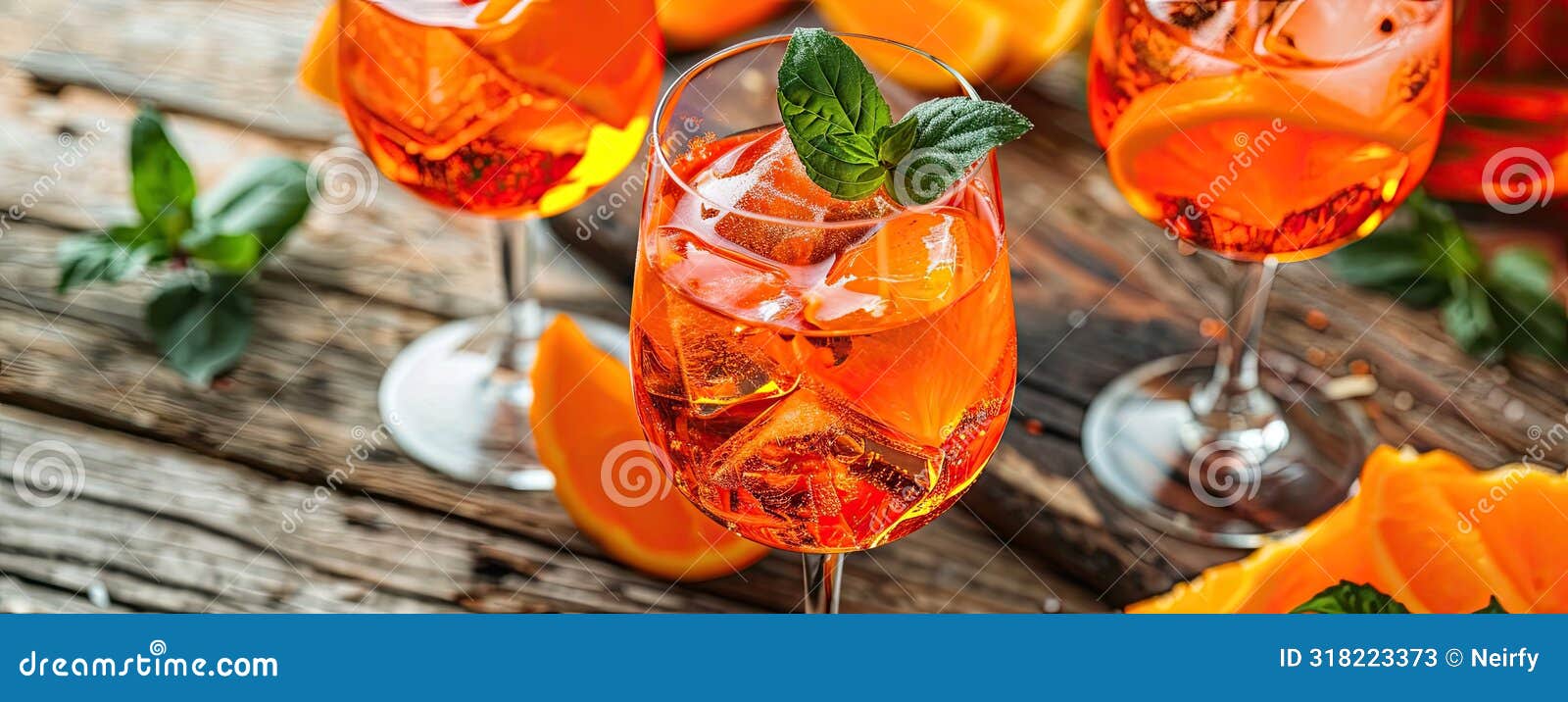 Aperol Spritz, Web Banner Format, Stock Image - Image of refreshment ...