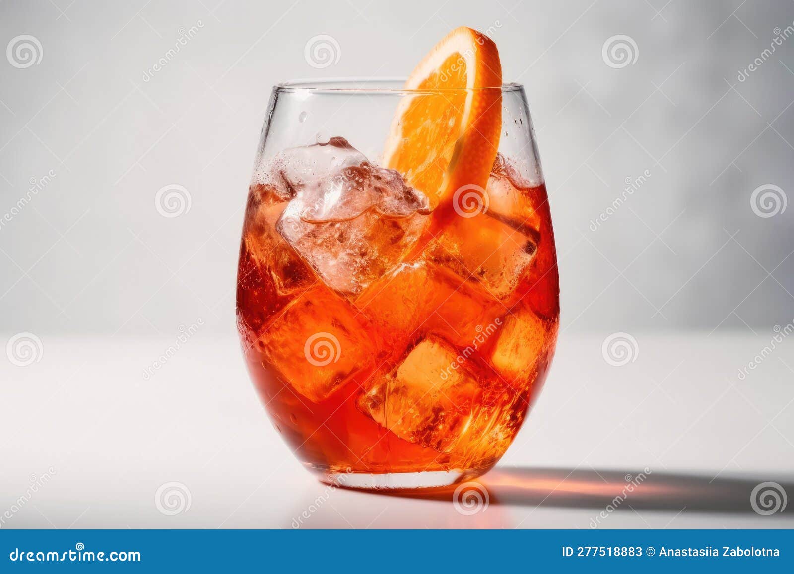 Aperol Spritz on White Background. Generative AI Stock Illustration ...