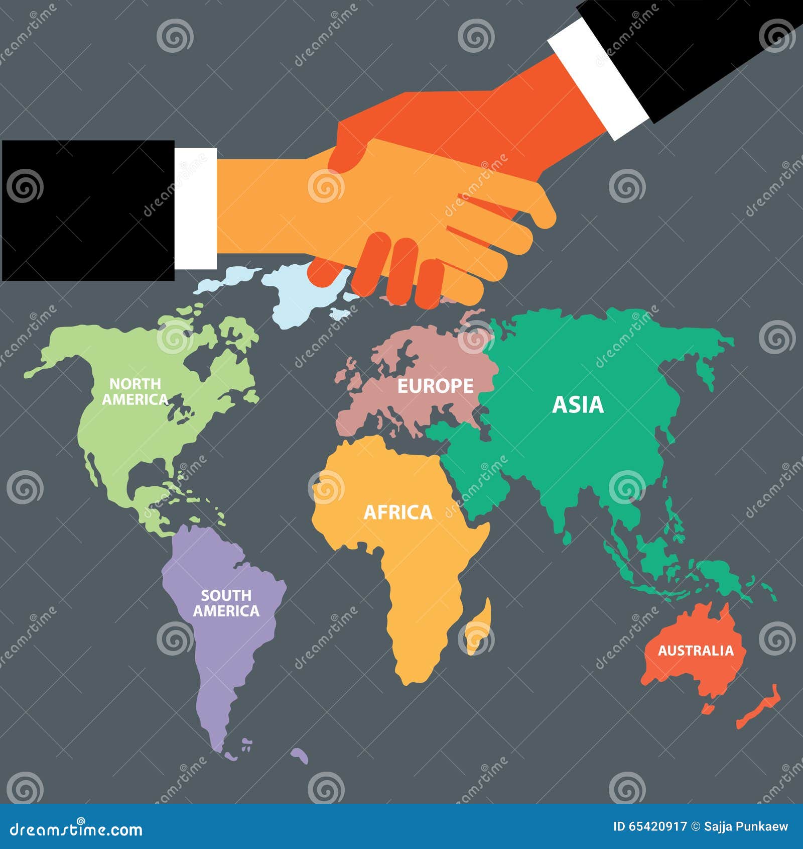 Aperto De Mão Com Mapa Do Mundo Ilustração do Vetor - Ilustração de ...