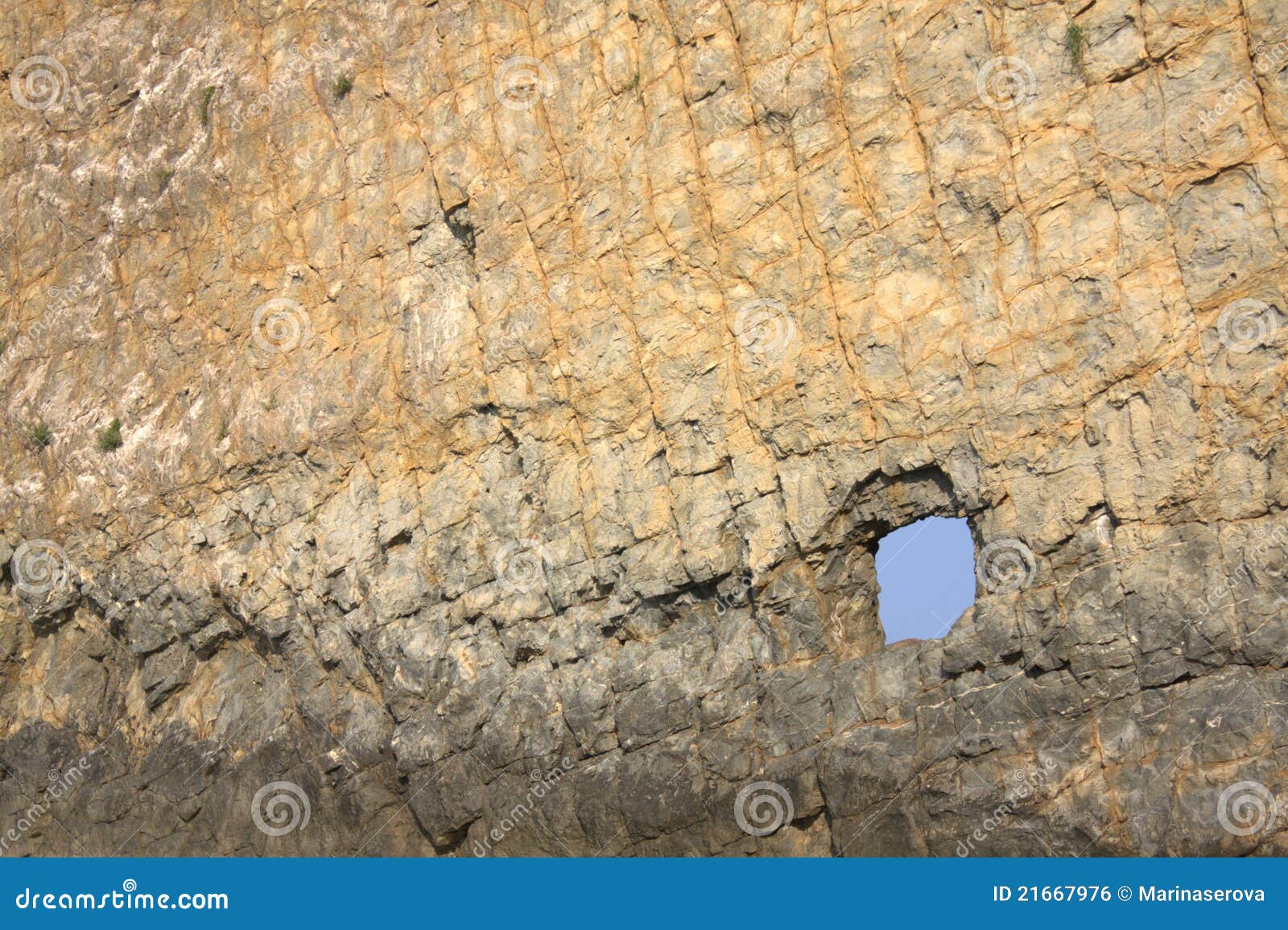 An aperture in the rock stock photo. Image of peace, sail - 21667976