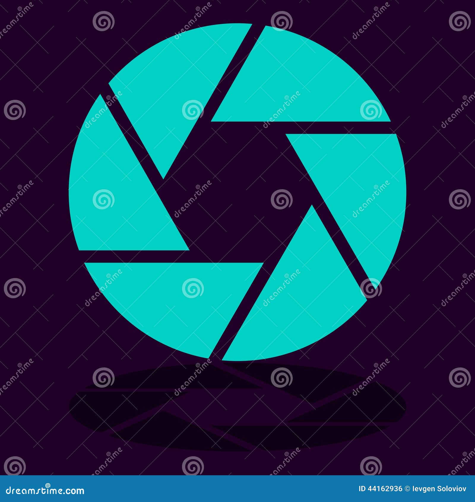 Aperture stock vector. Illustration of backgrounds, aperture - 44162936