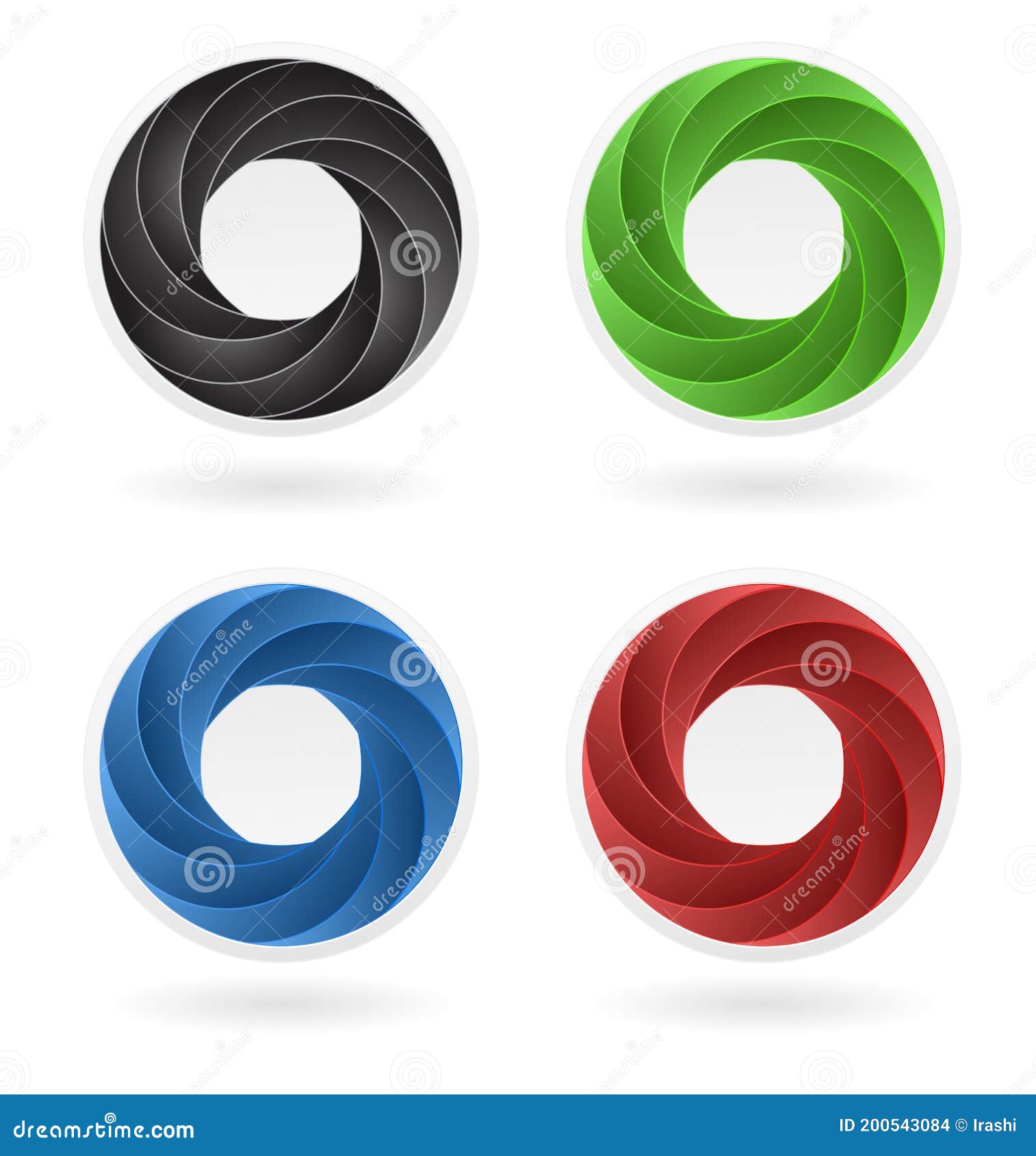 Aperture Symbol Vector Design Stock Vector - Illustration of curve ...