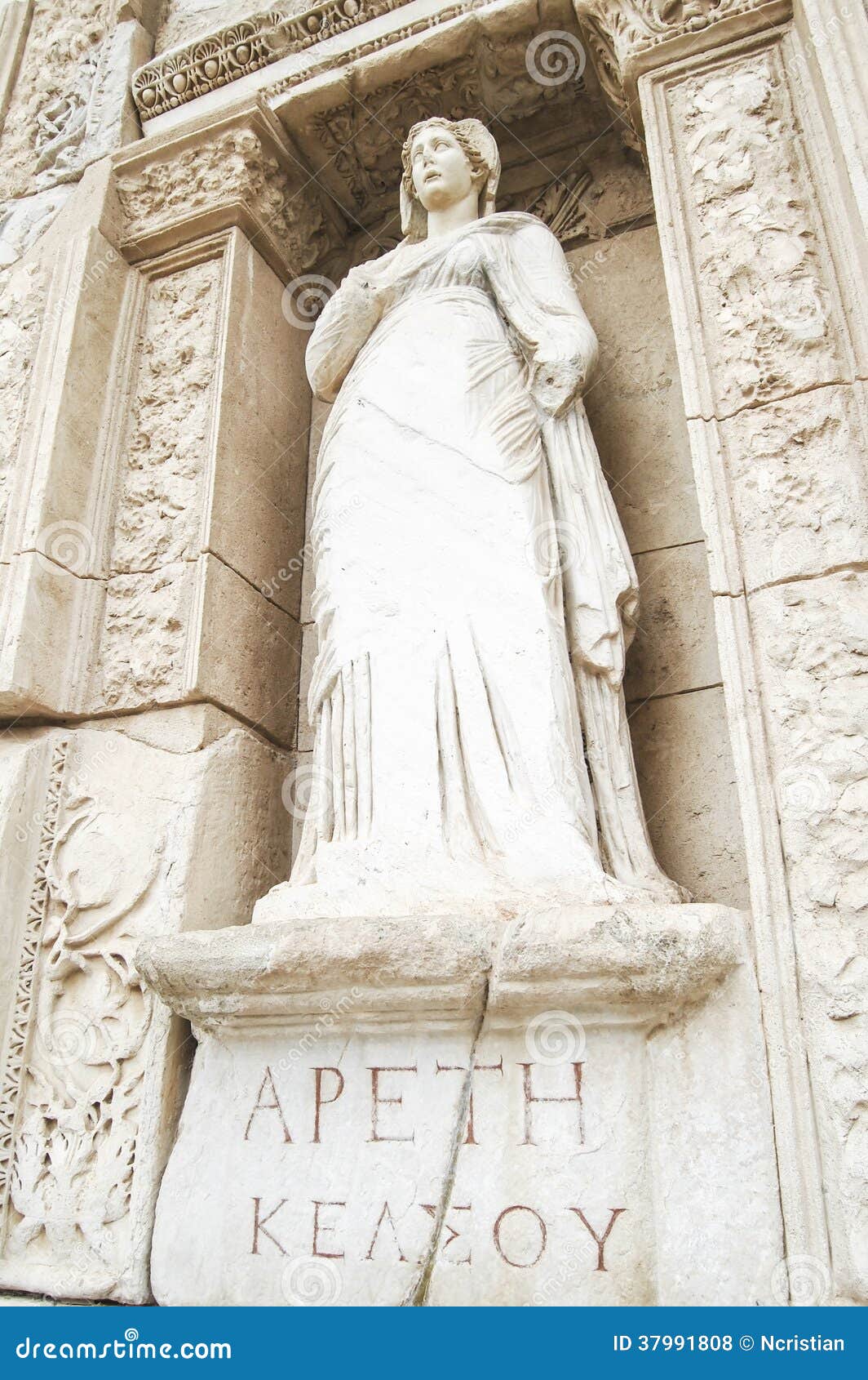 APETH (Greek for Arete), the Statue Representing Virtue. the Site and ...