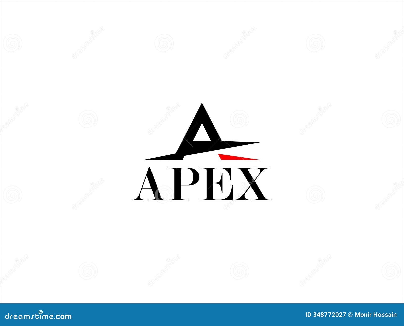 Apex logo design vector stock illustration. Illustration of number ...