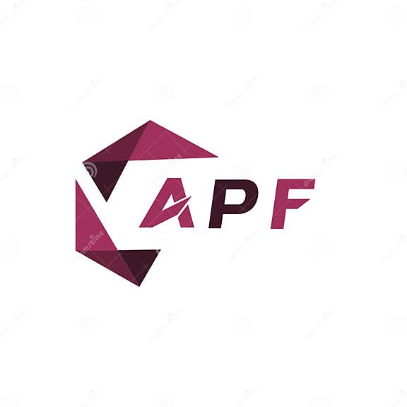 APF Creative Minimalist Letter Logo. APF Unique Vector Initials ...