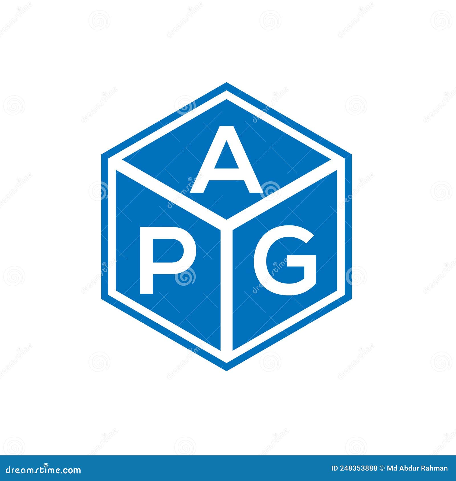 APG Letter Logo Design on Black Background. APG Creative Initials ...