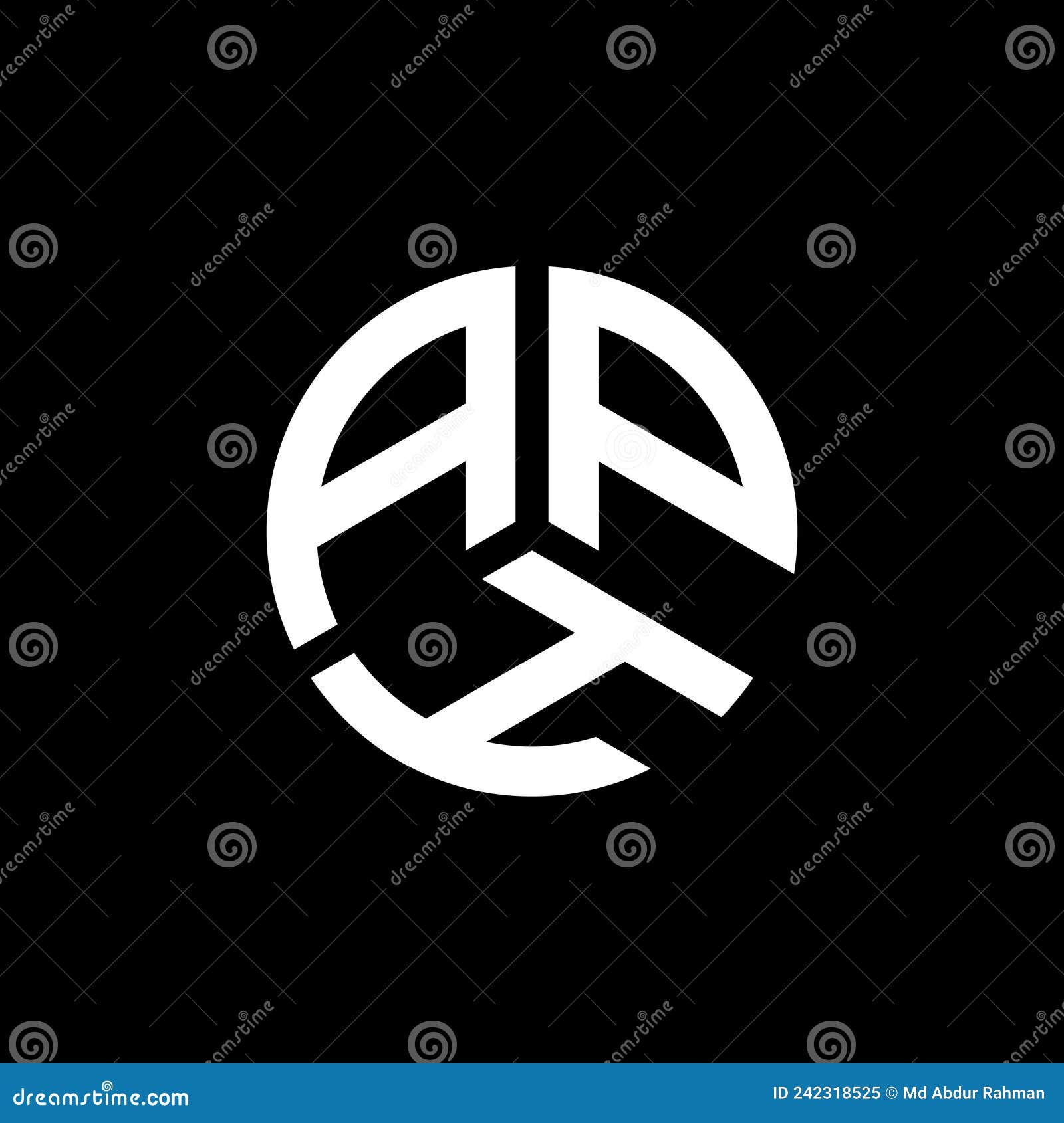 APH Letter Logo Design on White Background. APH Creative Initials ...