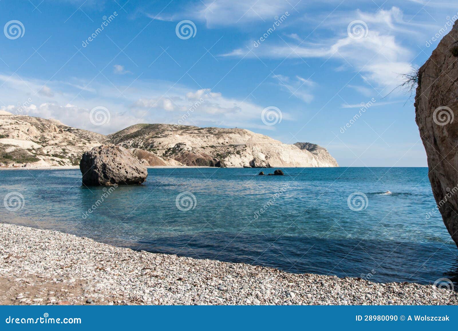 Aphrodite Rock in Cyprus stock photo. Image of aphrodite - 28980090