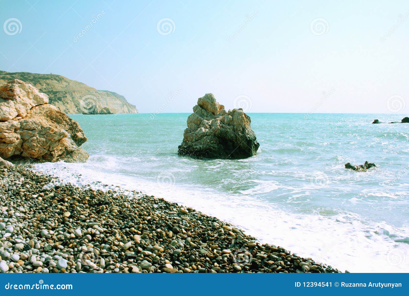 Aphrodite S Legendary Birthplace in Cyprus. Stock Image - Image of ...