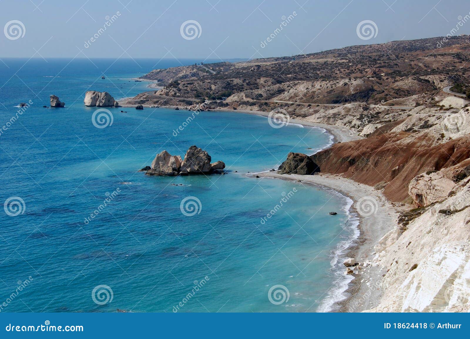 Aphrodite s rock in Cyprus stock photo. Image of location - 18624418