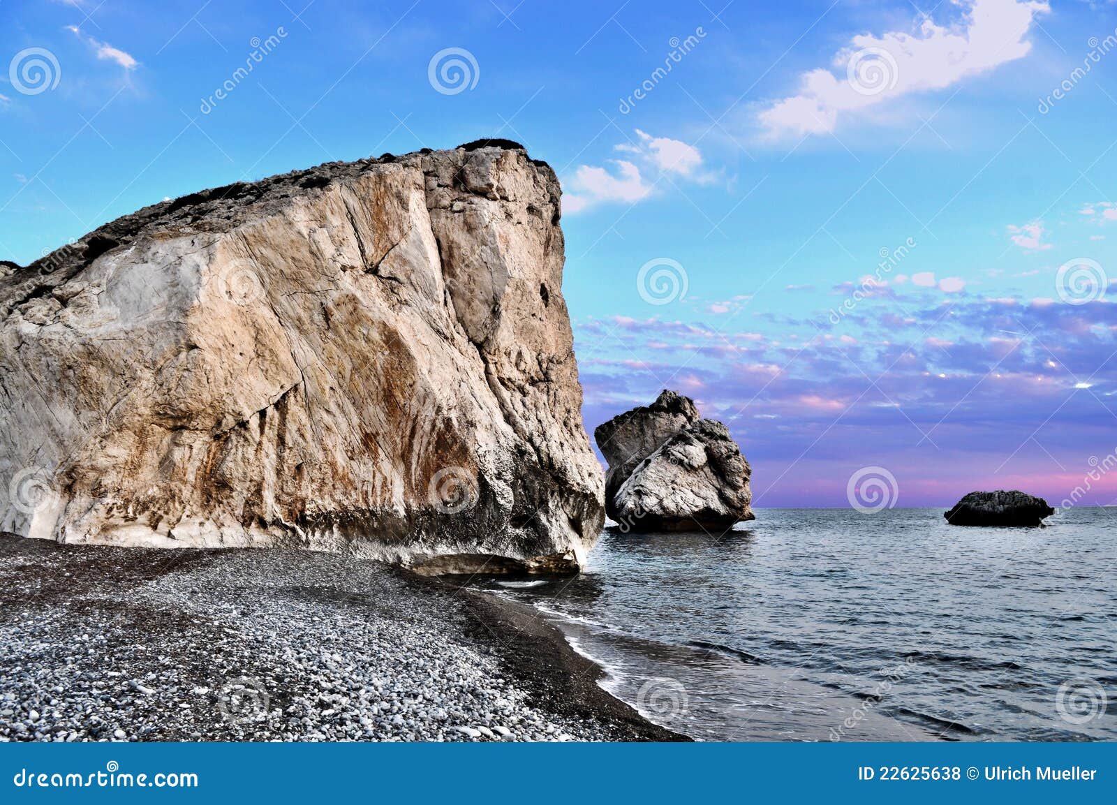 Aphrodites Rock stock photo. Image of tourism, destination - 22625638