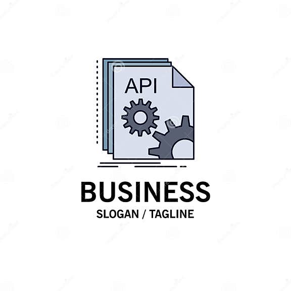 Api, App, Coding, Developer, Software Flat Color Icon Vector Stock ...