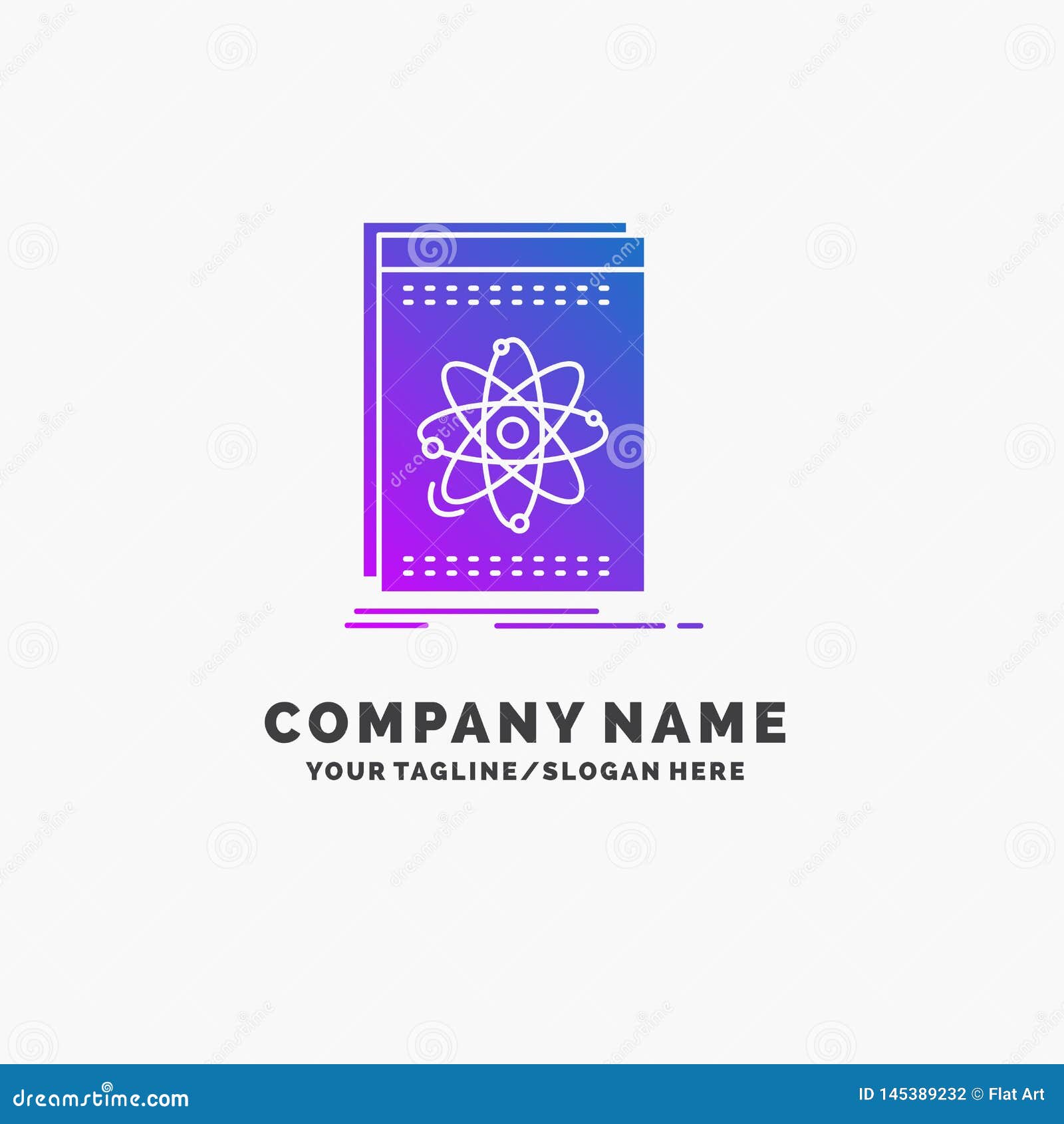 Science, Purple Background, Contour Icons, Monochrome, Seamless, Vector ...