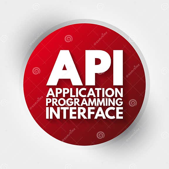API - Application Programming Interface Acronym, Technology Concept ...