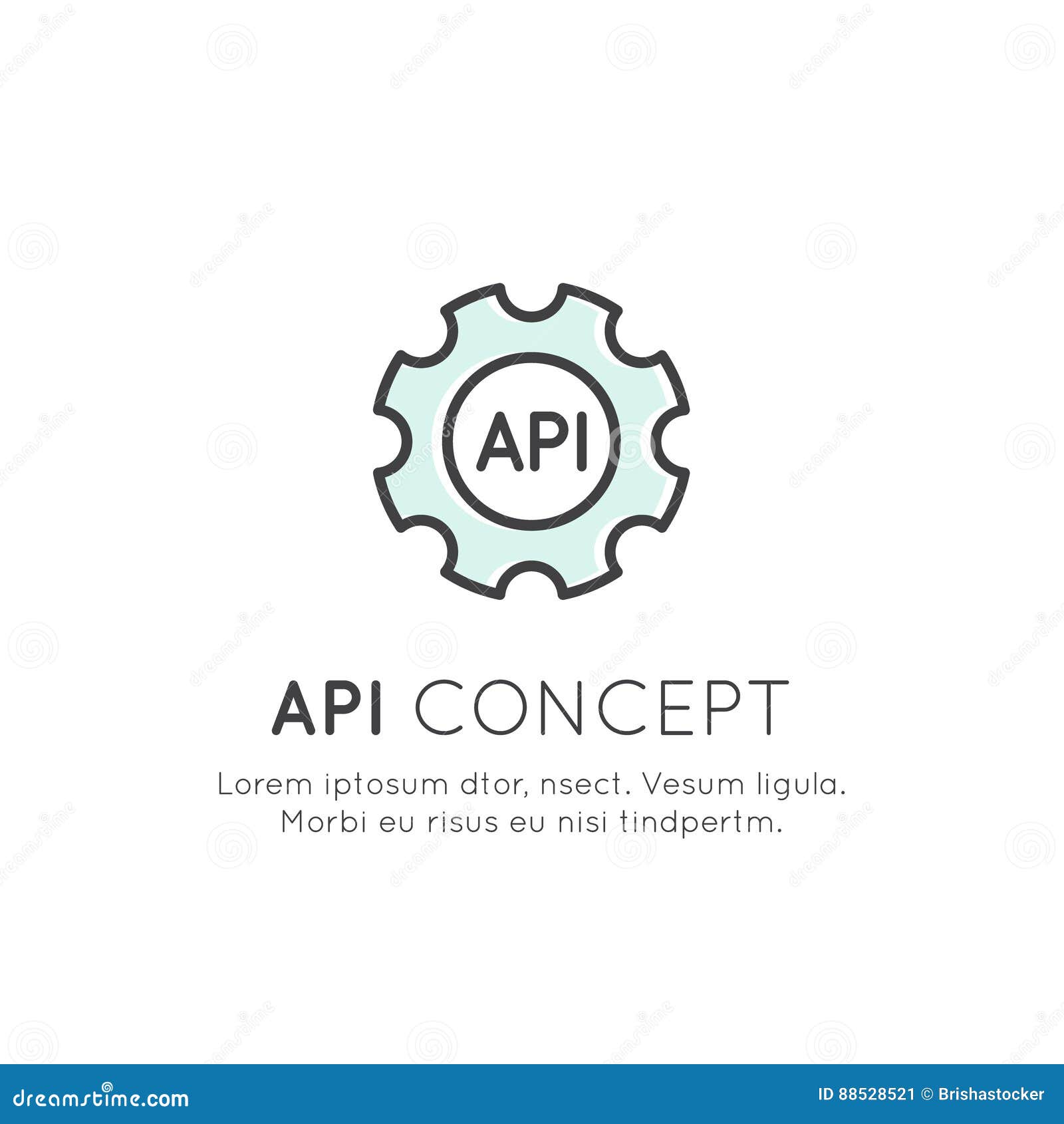 Api Application Programming Interface Cloud Data Web And Mobile App Development Stock