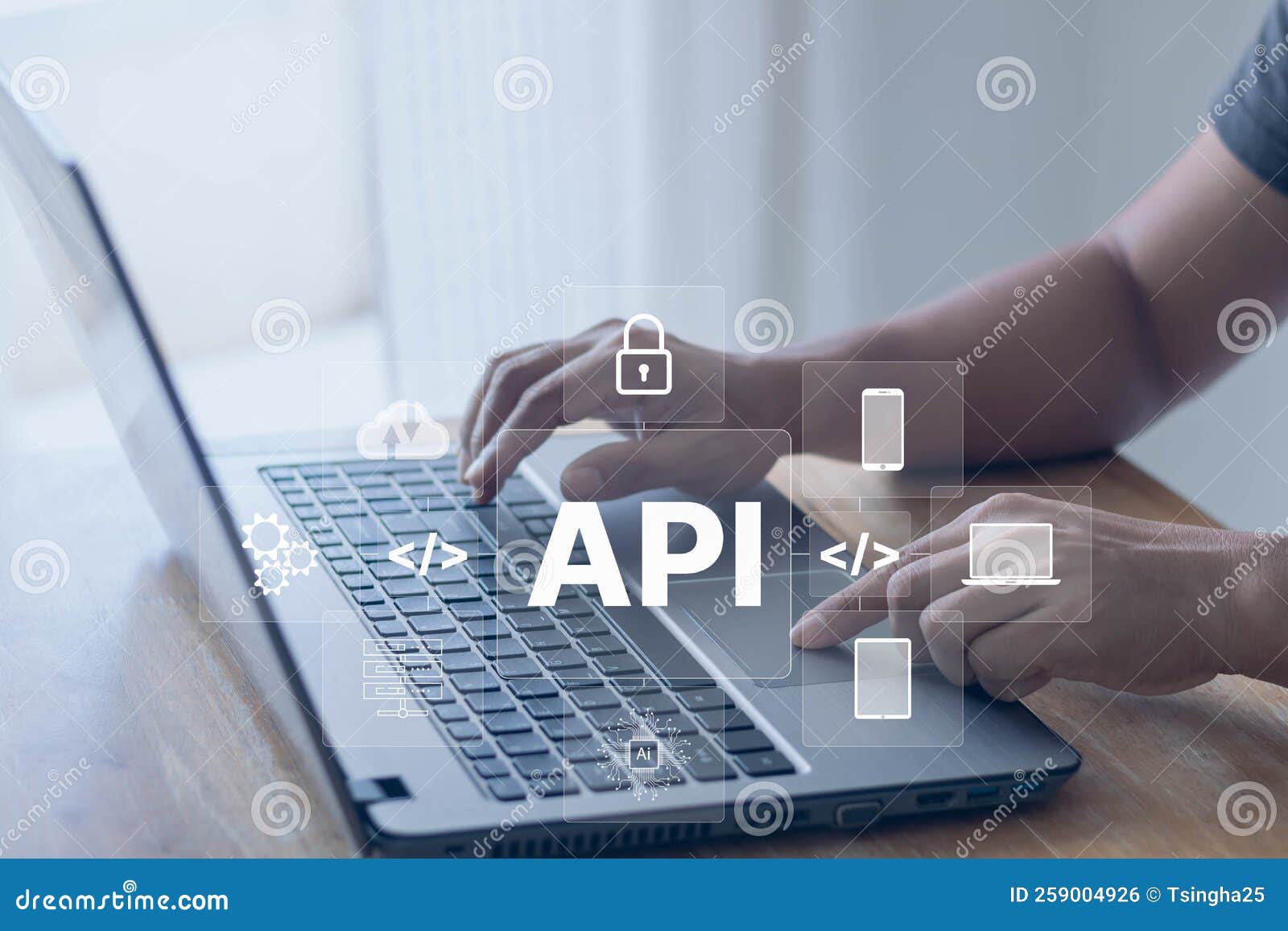 API Application Programming Interface Connect Services on Internet and Allow Network Data ...