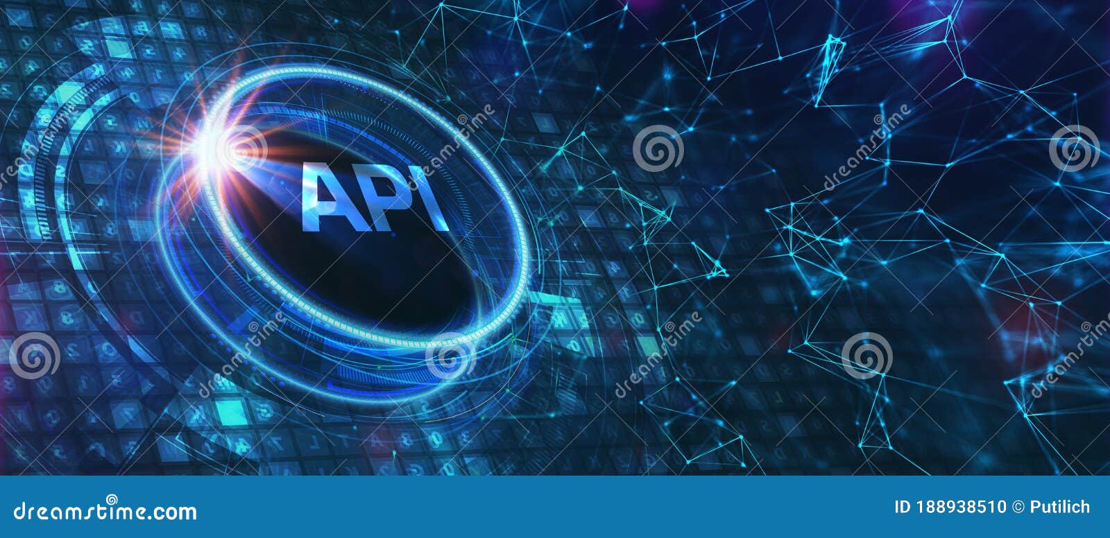 API - Application Programming Interface. Software Development Tool Stock Illustration ...