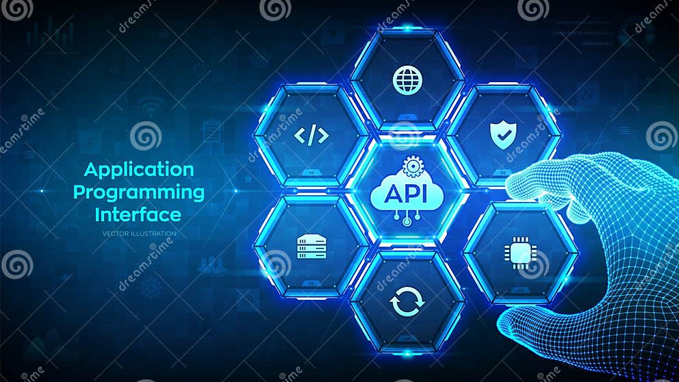 API. Application Programming Interface. Software Development Tool, Cloud Computing Technology ...