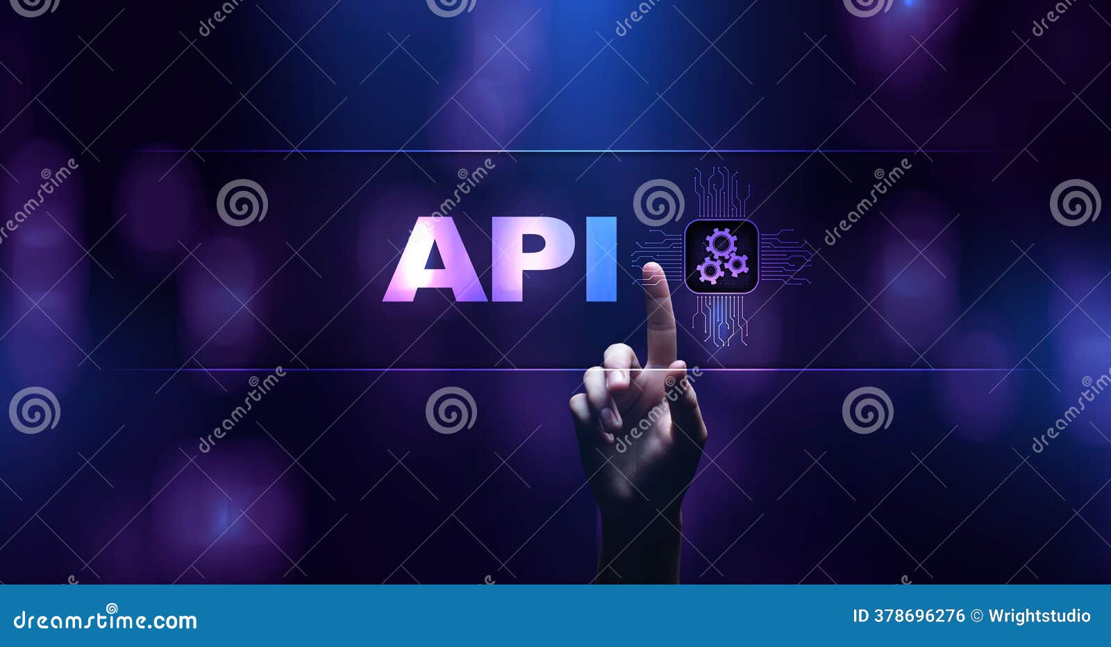 API Application Programming Interface Development Technology Concept. Stock Photo ...