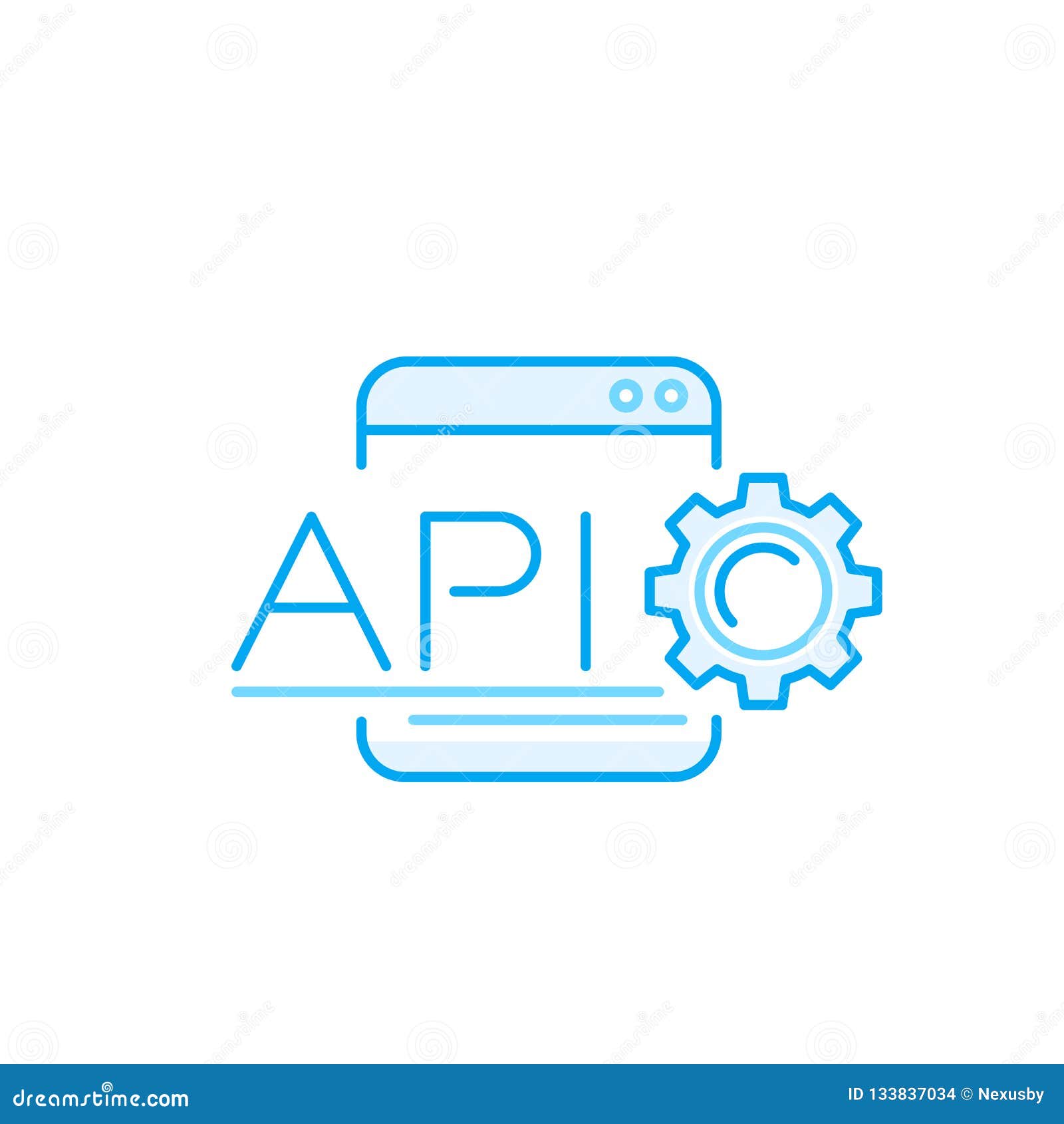 API, Application Programming Interface Vector Icon Stock Vector ...