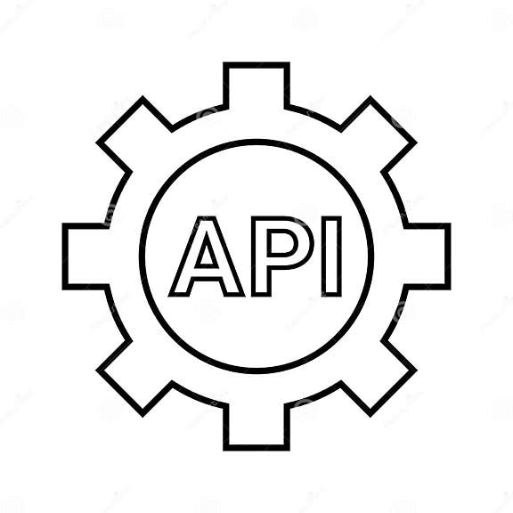 Api, Application, Software Outline Icon. Line Art Vector Stock ...