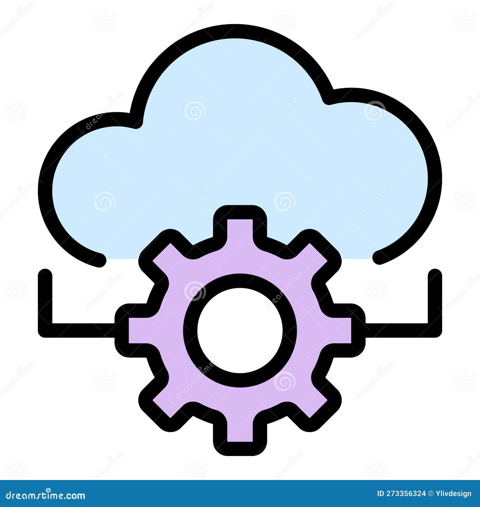 Cloud Gear Logo Design Template. Cloud Logo Concept Vector. Creative Icon Symbol Stock Photo ...