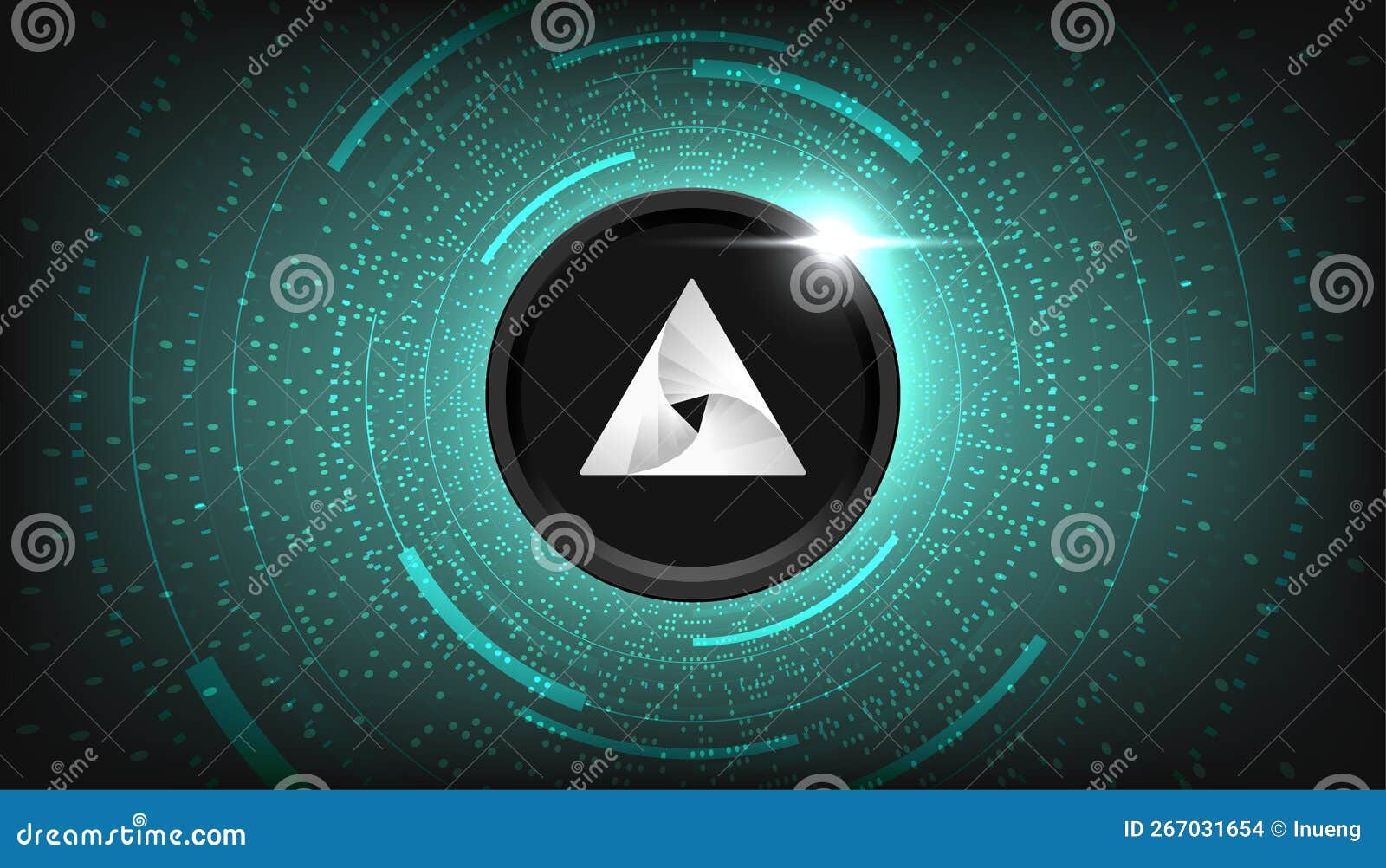 API3 Coin Cryptocurrency Concept Banner Background Stock Vector ...