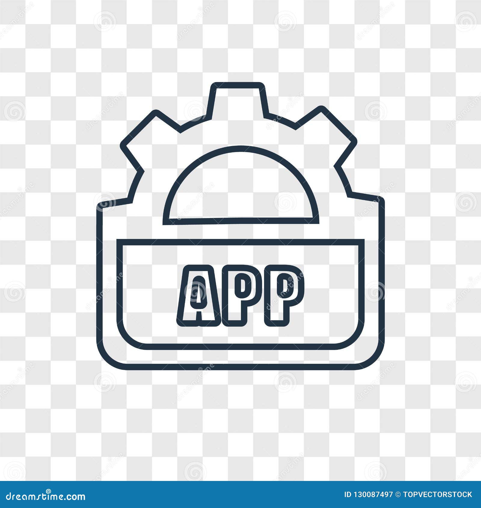 Api Concept Vector Linear Icon Isolated on Transparent Background, Api ...