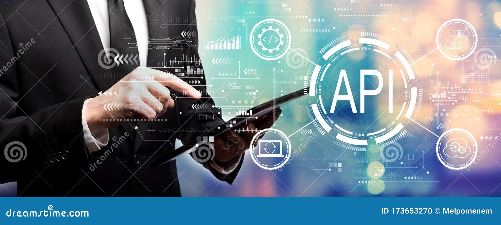 API - Concepto De Interfaz De Programación De Aplicaciones API Con ...