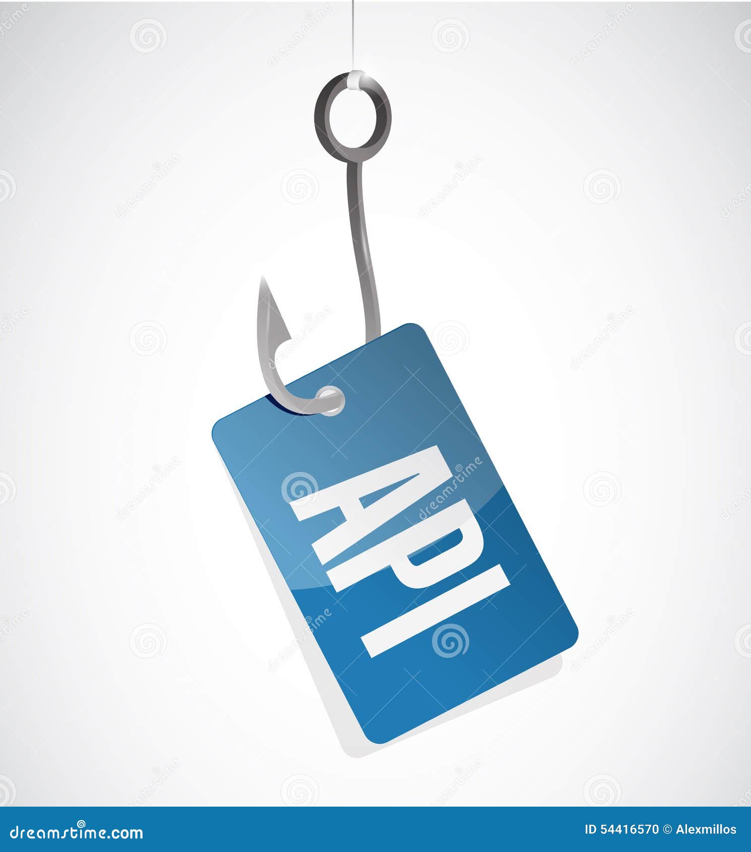 Api Hook Tag Sign Concept Illustration Design Stock Illustration ...